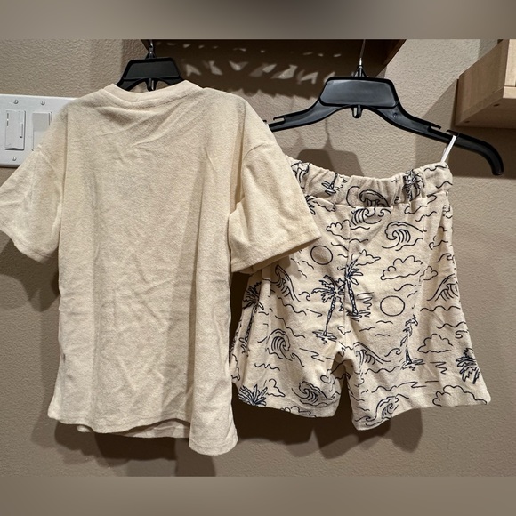 H&M | Matching Sets | Hm Boys Kids 2piece Terry Set Shorts And Shirt ...